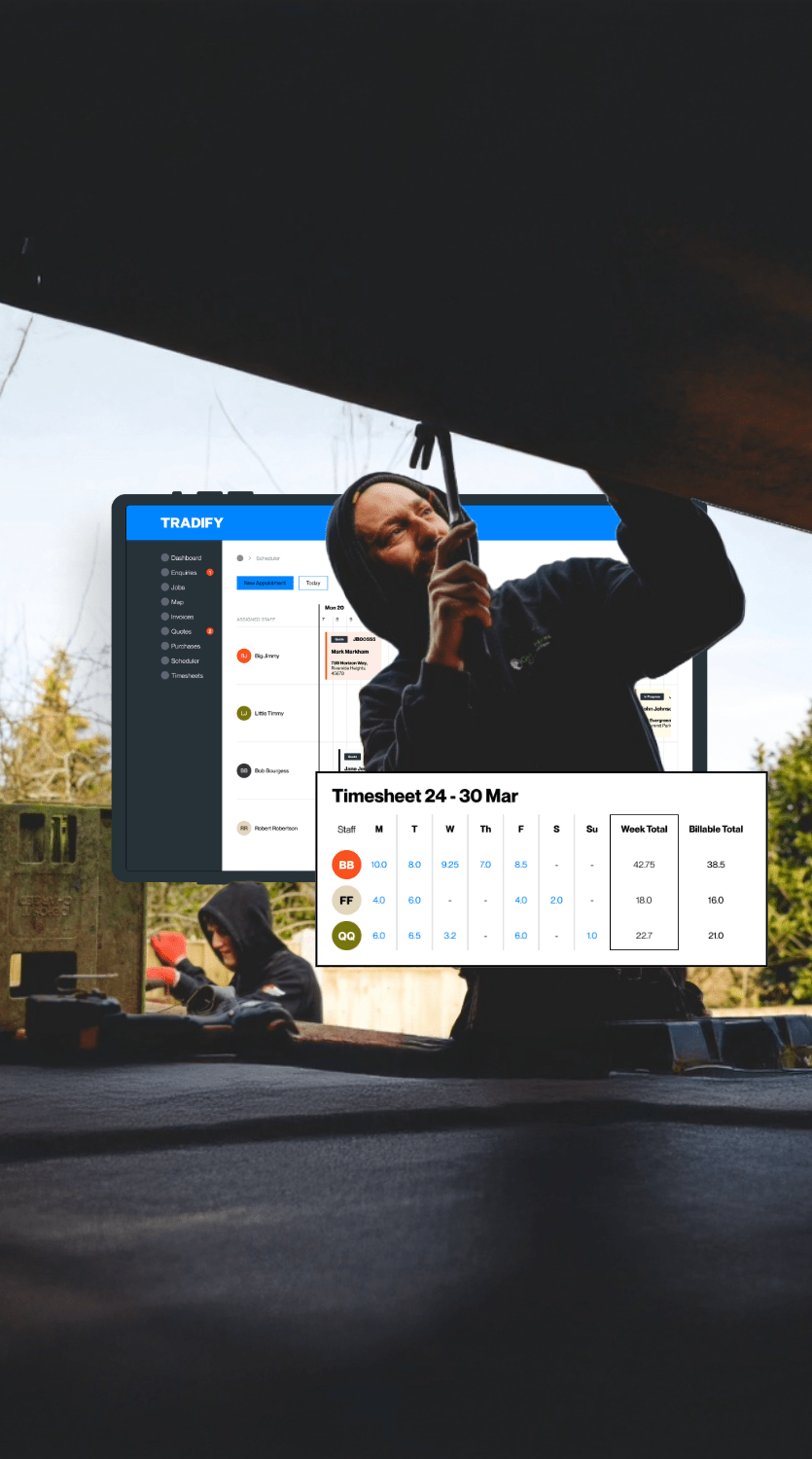 Job Scheduling App for NZ Tradies | Try Free! | Tradify™