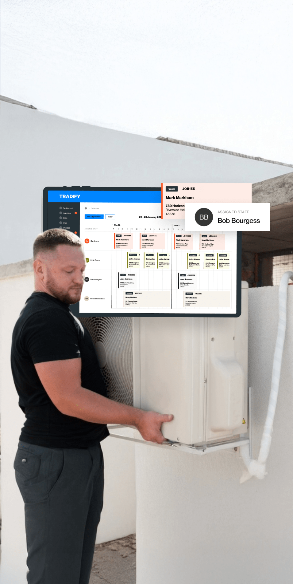 HVAC Service Software | App for Contractors | Tradify™