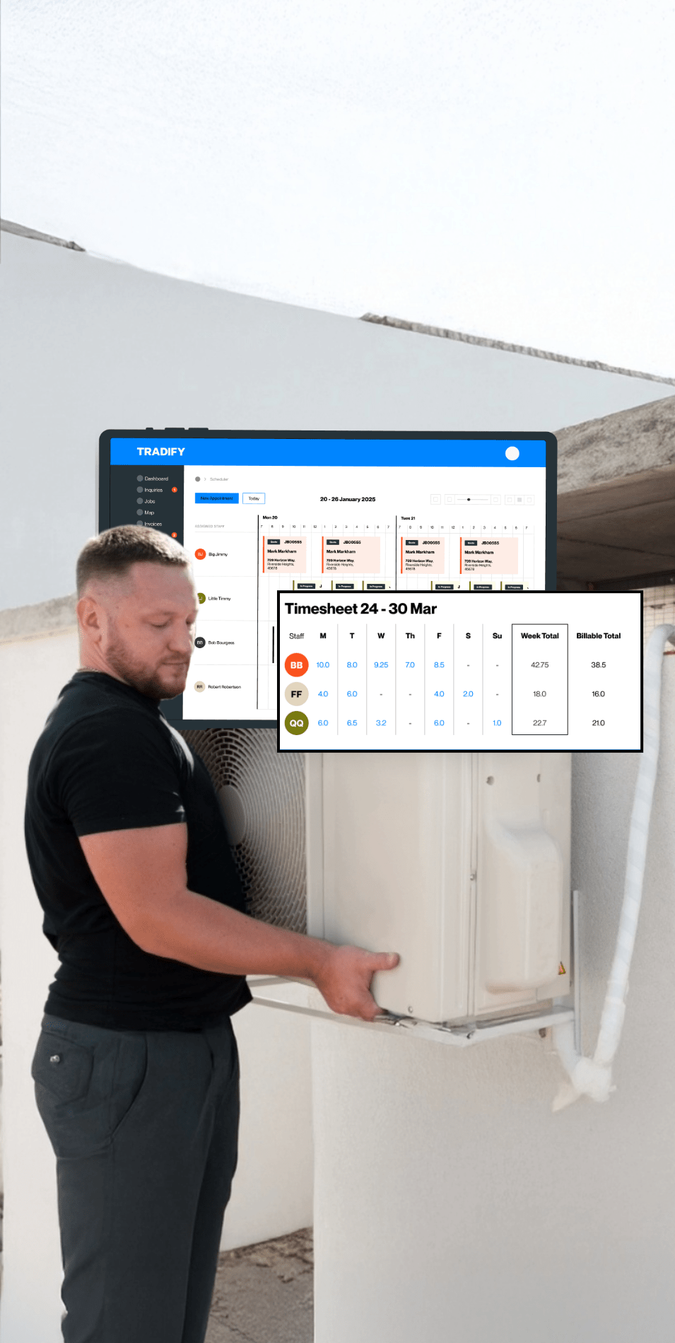 HVAC Scheduling Software | Try Free! | Tradify™