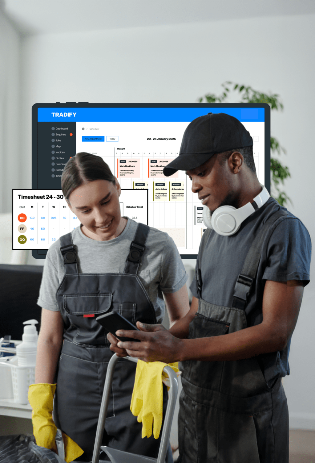 Cleaning CRM Software | Try Free! | Tradify™