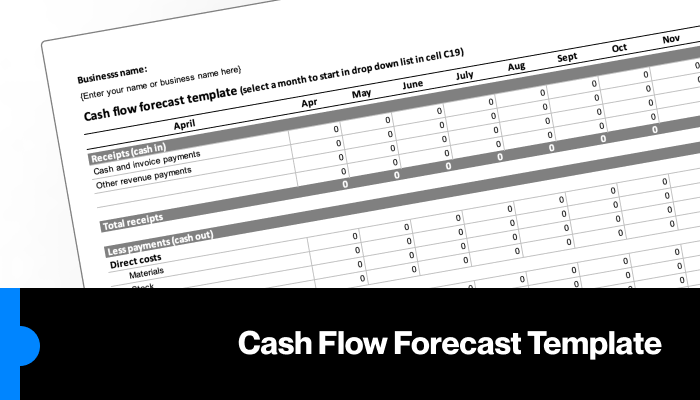 Cash Flow Forecast Template for Excel | Free .xls | Tradify™