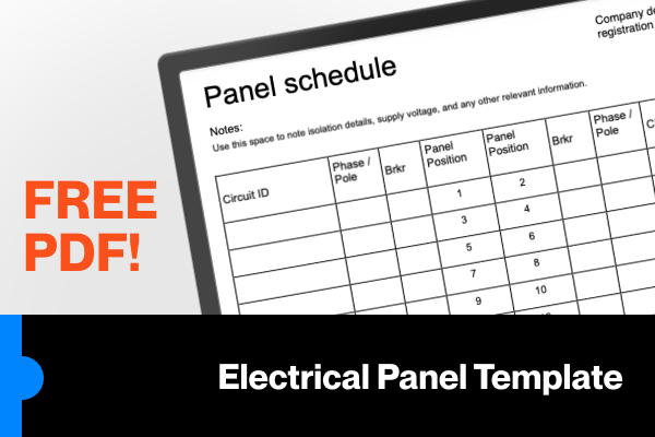 Electrical Panel Diagram Template | Free PDF! | Tradify™