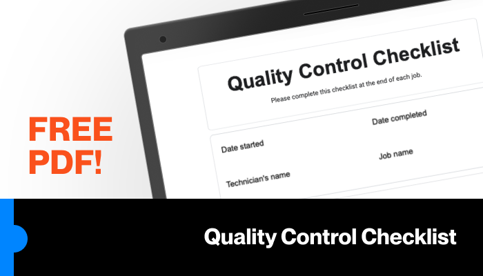 Quality Control Form | Free PDF! | Tradify™